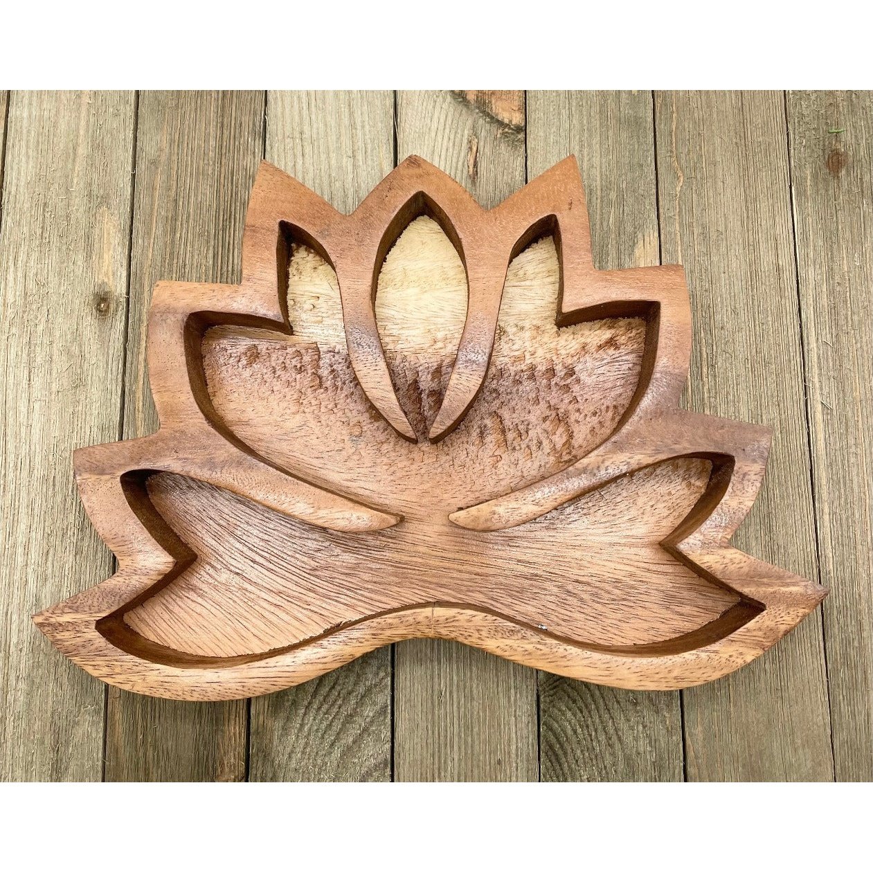 Wooden lotus trays – Sterling And Stone Jewelry LLC