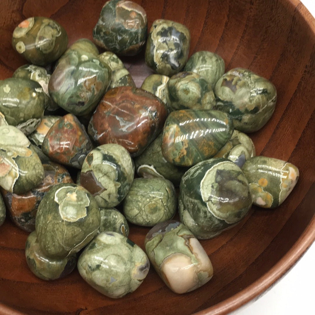 Rainforest jasper Tumble (per piece) – Sterling And Stone Jewelry